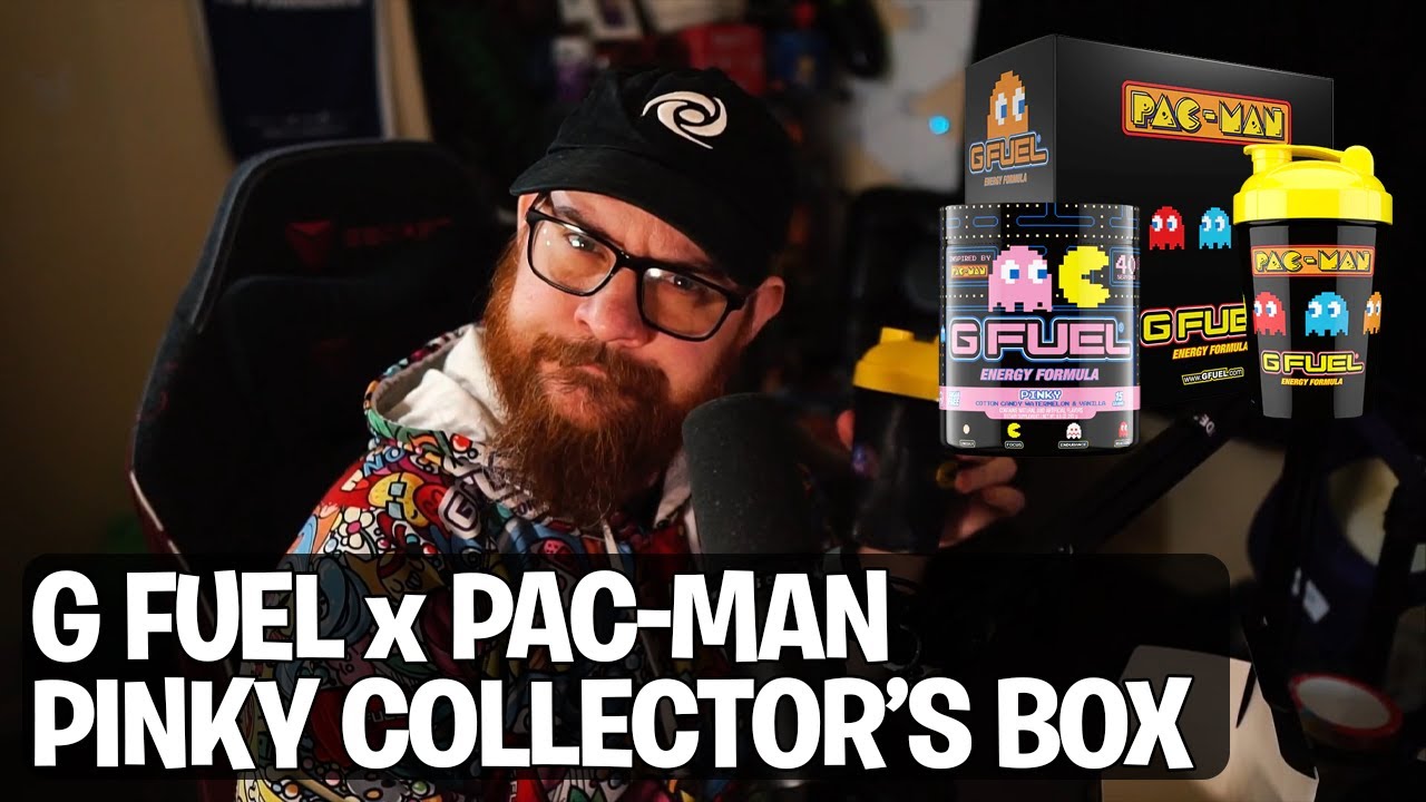 Opening the G FUEL x Pac-Man Collector's Box "Pinky" Flavor - YouTube