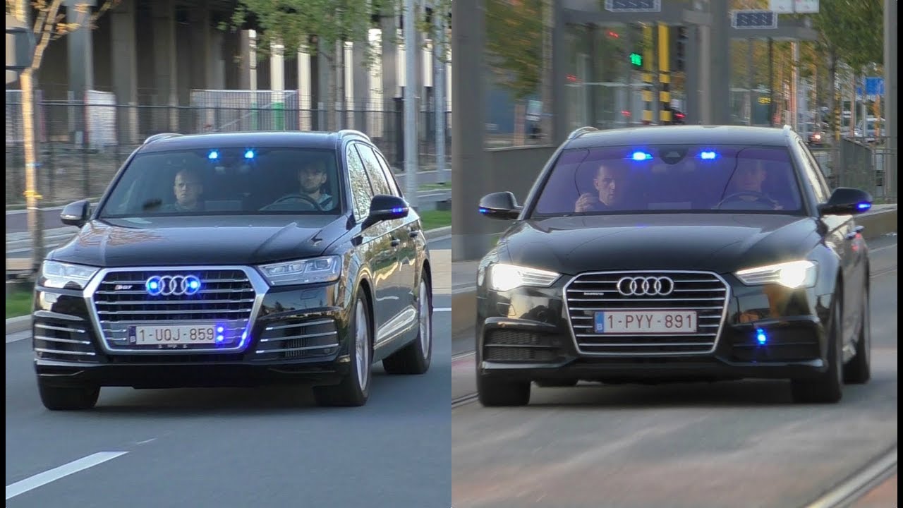 2x [SRT] Snelle Response Team Audi SQ7 & A6 Politie Antwerpen met spoed ...