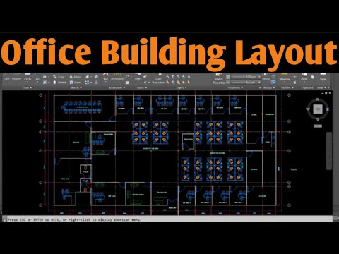Office Building Layout I Office Building Plan in AutoCAD I Office ...