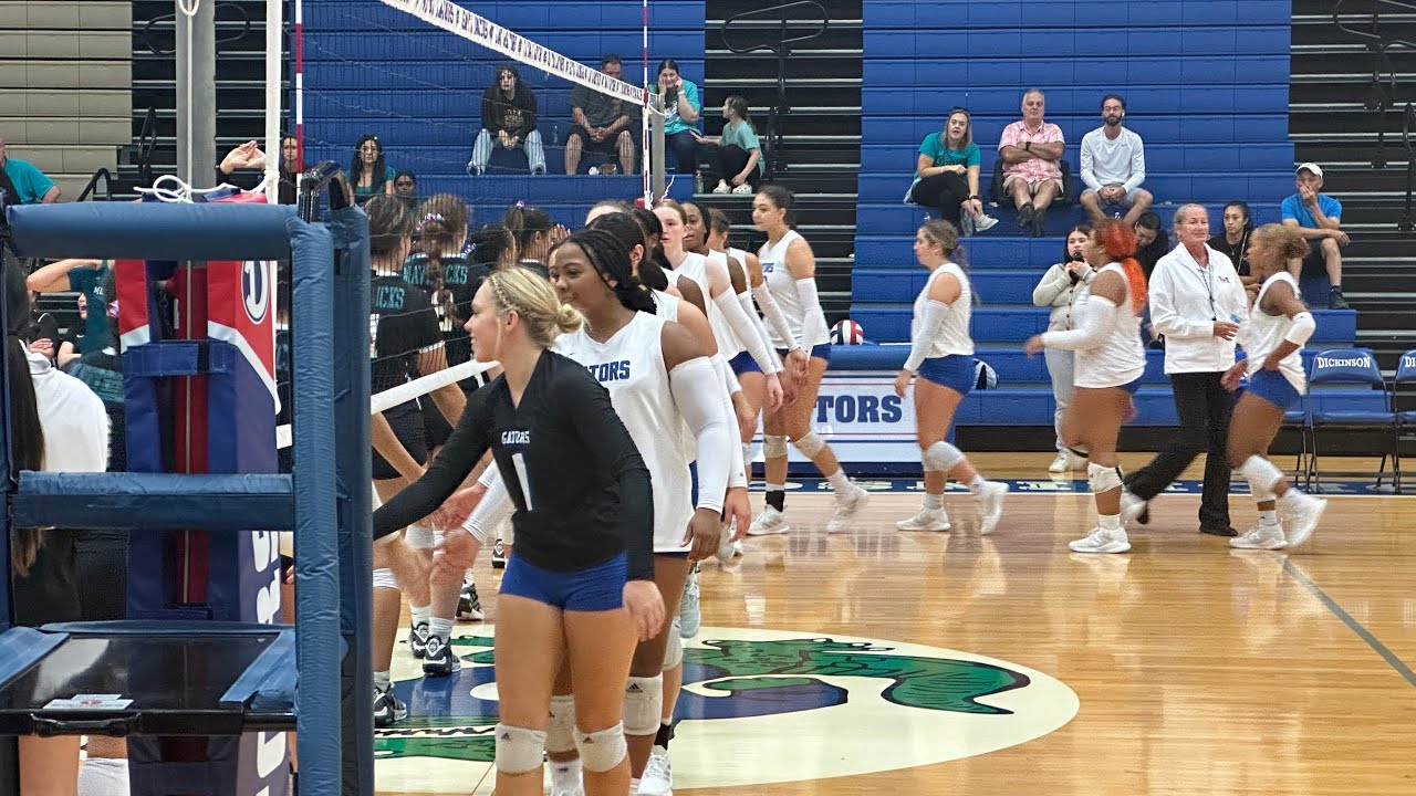 Dickinson HS Varsity Volleyball vs Pasadena Memorial HS 8/29/23 - YouTube