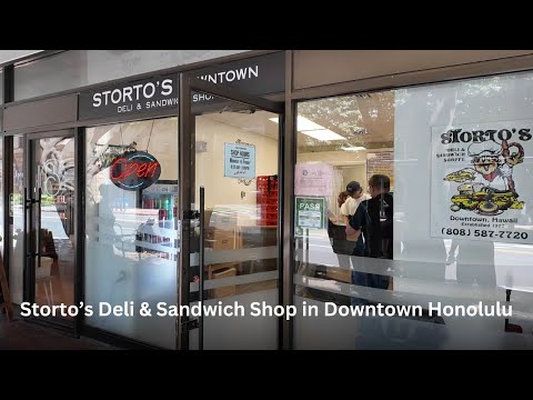 Preview: Storto's Deli and Sandwich Shop in Downtown Honolulu - YouTube