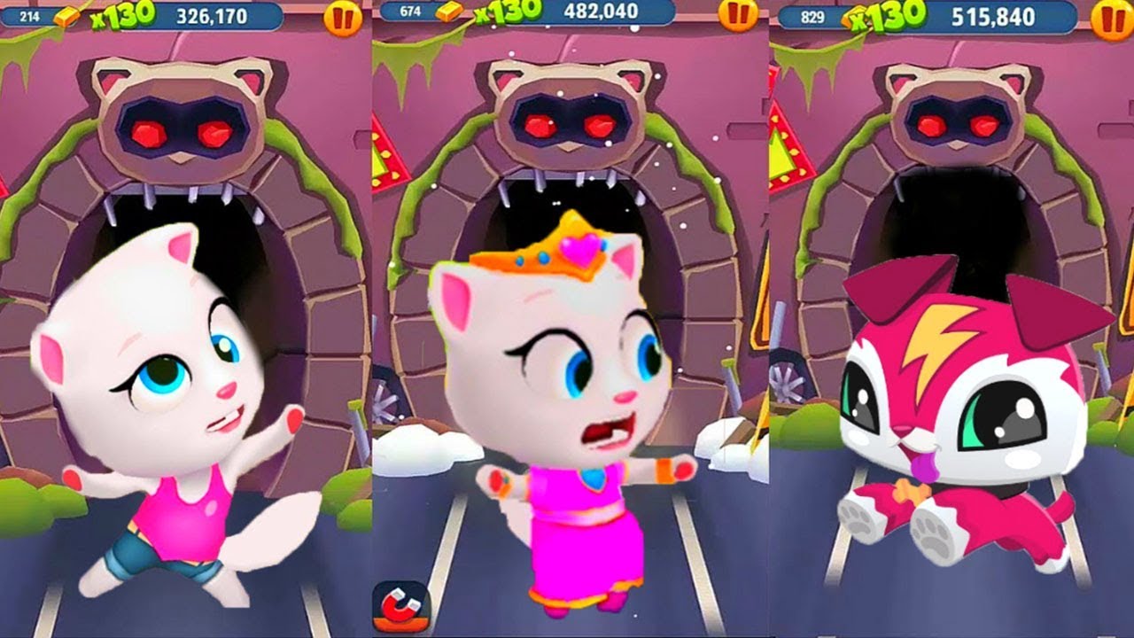 Говорящий Том бег за золотом VS Dash Tag Fun Endless Runner - YouTube