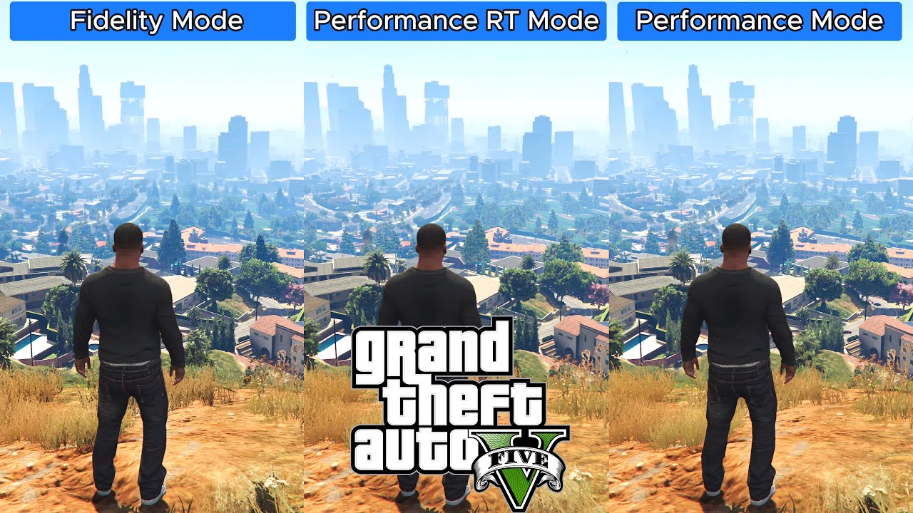 GTA 5 Next-Gen PS5 Fidelity Mode vs Performance RT Mode vs Performance ...