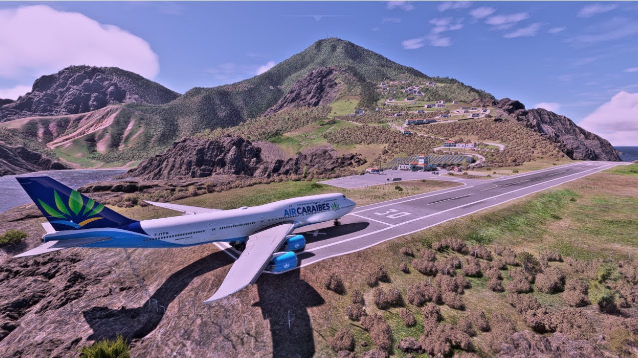Impossible Takeoff on the Shortest Runway! | Extreme TNCS Saba Airport ...