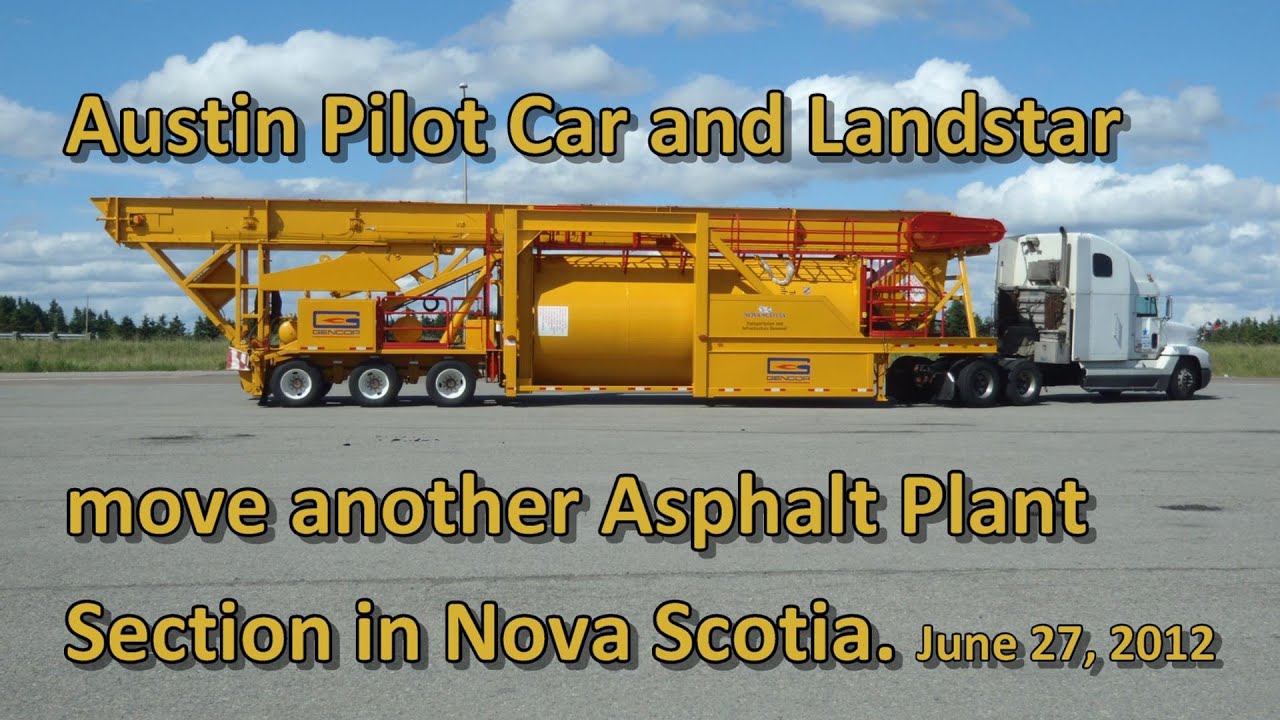 Austin Pilot Car and Landstar move another Asphalt Plant Section in ...