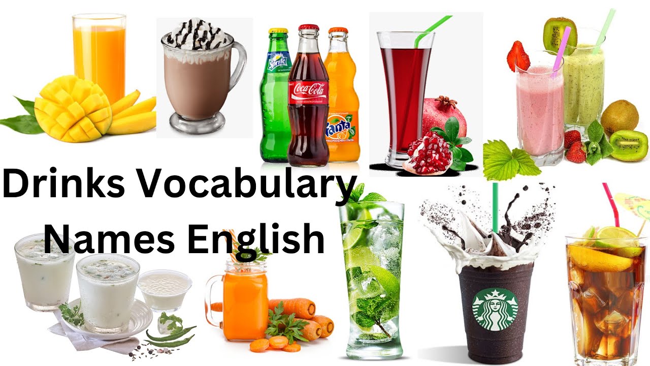 Drinks Vocabulary Name In English | Drinks name in English From Gold ...