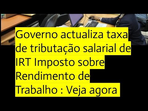 ATUALIZAÇÃO DA TAXA TRIBUTAÇÃO SALARIAL DE IRT ( IMPOSTO SOBRE ...