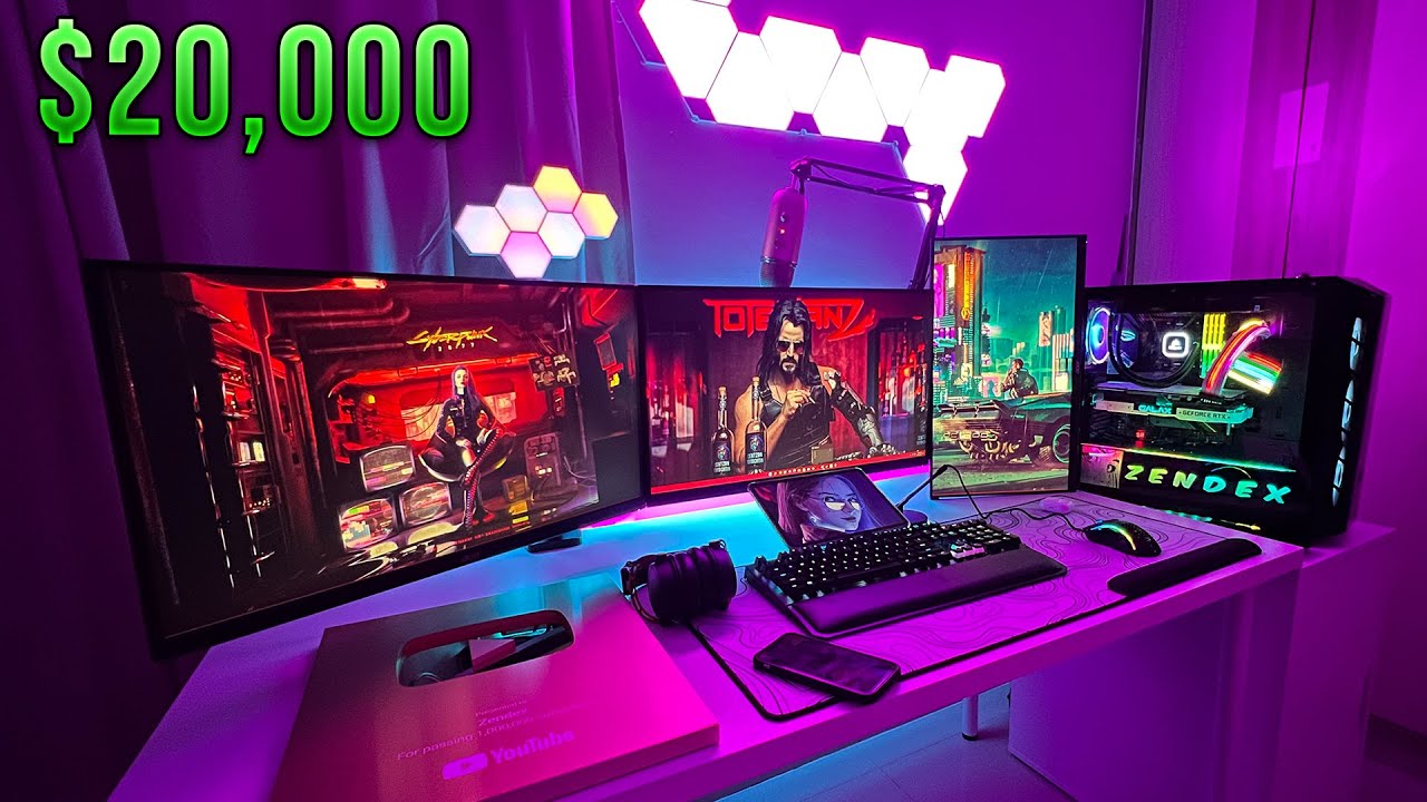 My Gaming Setup Tour (1 Million Subs Special) - YouTube
