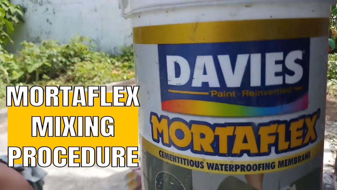 Mortaflex Mixing Procedure For Waterproofing || SE TV Tutorials - YouTube