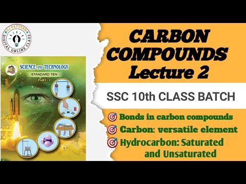 Carbon Compound L2 class 10th science 🎯 Bonds 🎯 Carbon: versatile ...