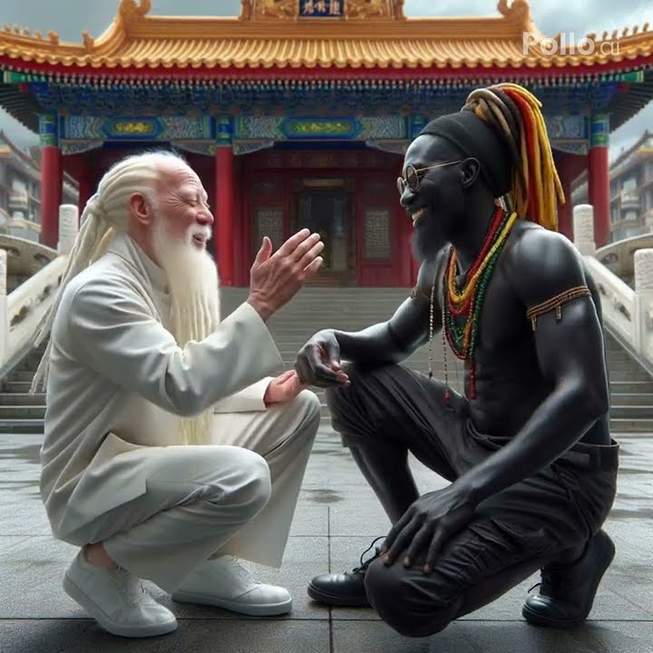 China Rasta meets his African Rasta. Jah!!!!!!!!! - YouTube