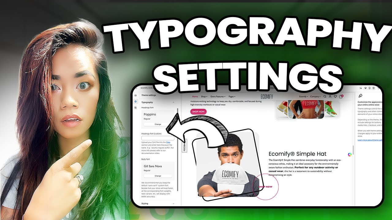 How To Configure typography settings on Ecomify Theme - YouTube
