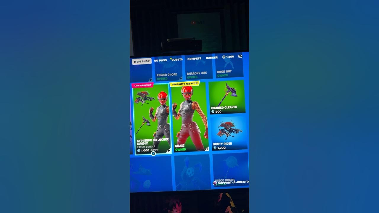 Fortnite SypherPK OG Locker Bundle Item Shop! - YouTube