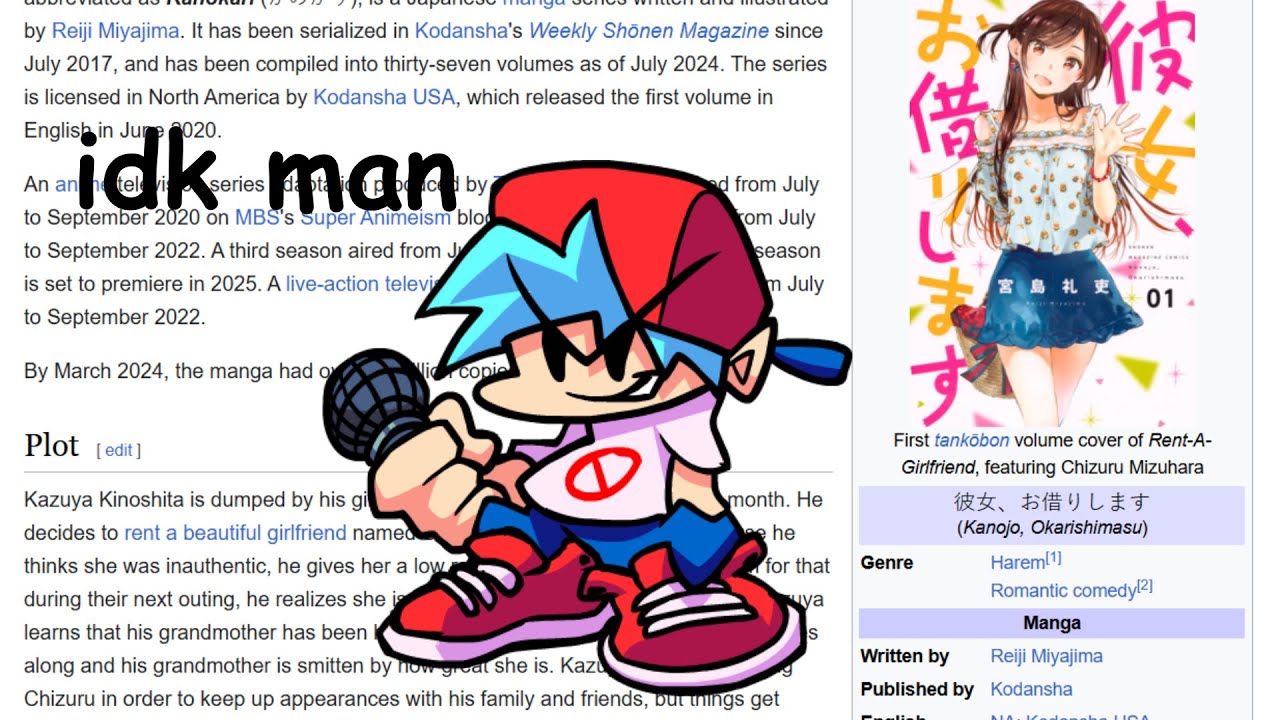 I'm not her - FNF Rent a Girlfriend Mod (Cancelled) - YouTube