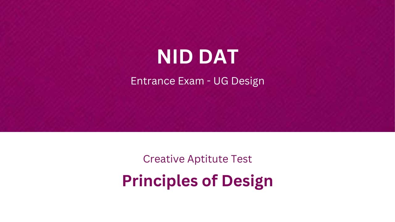 Unlock the Secrets of the Principles of Design | NID DAT Preparation ...
