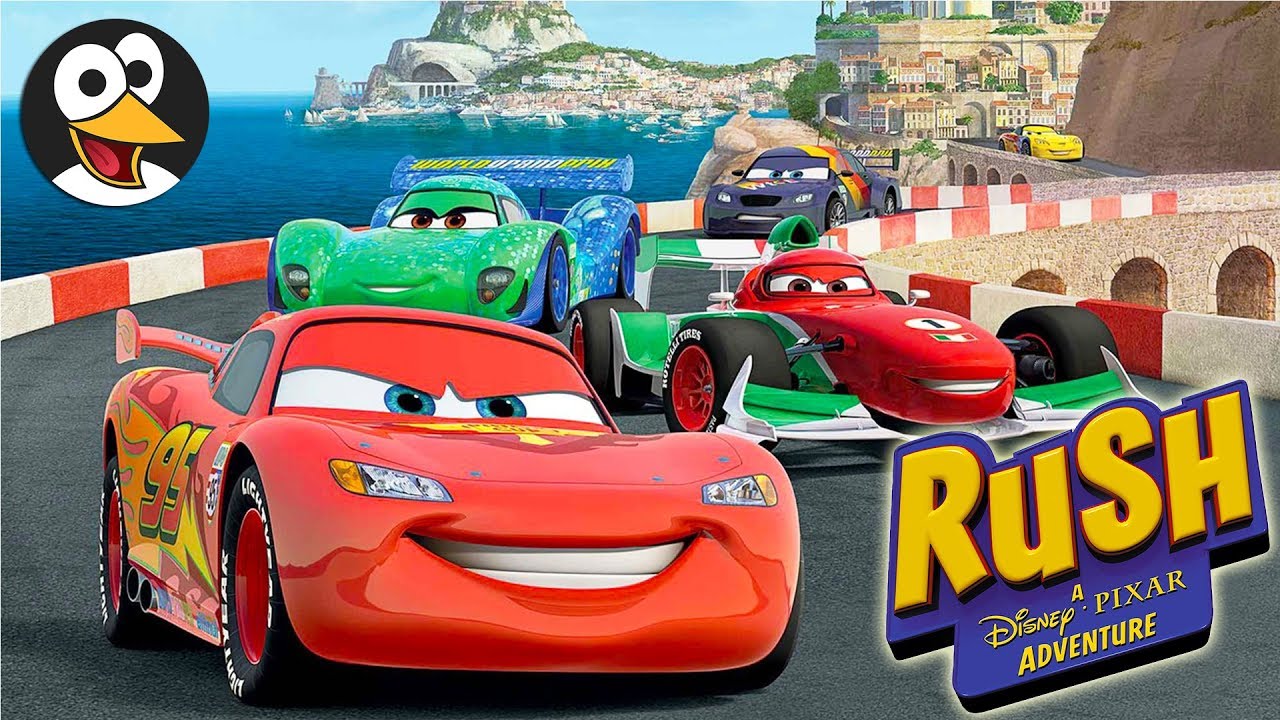 汽車總動員 閃電麥坤 遊戲 中文字幕 英文配音 | 迪士尼 Rush: A Disney-Pixar Adventure - YouTube