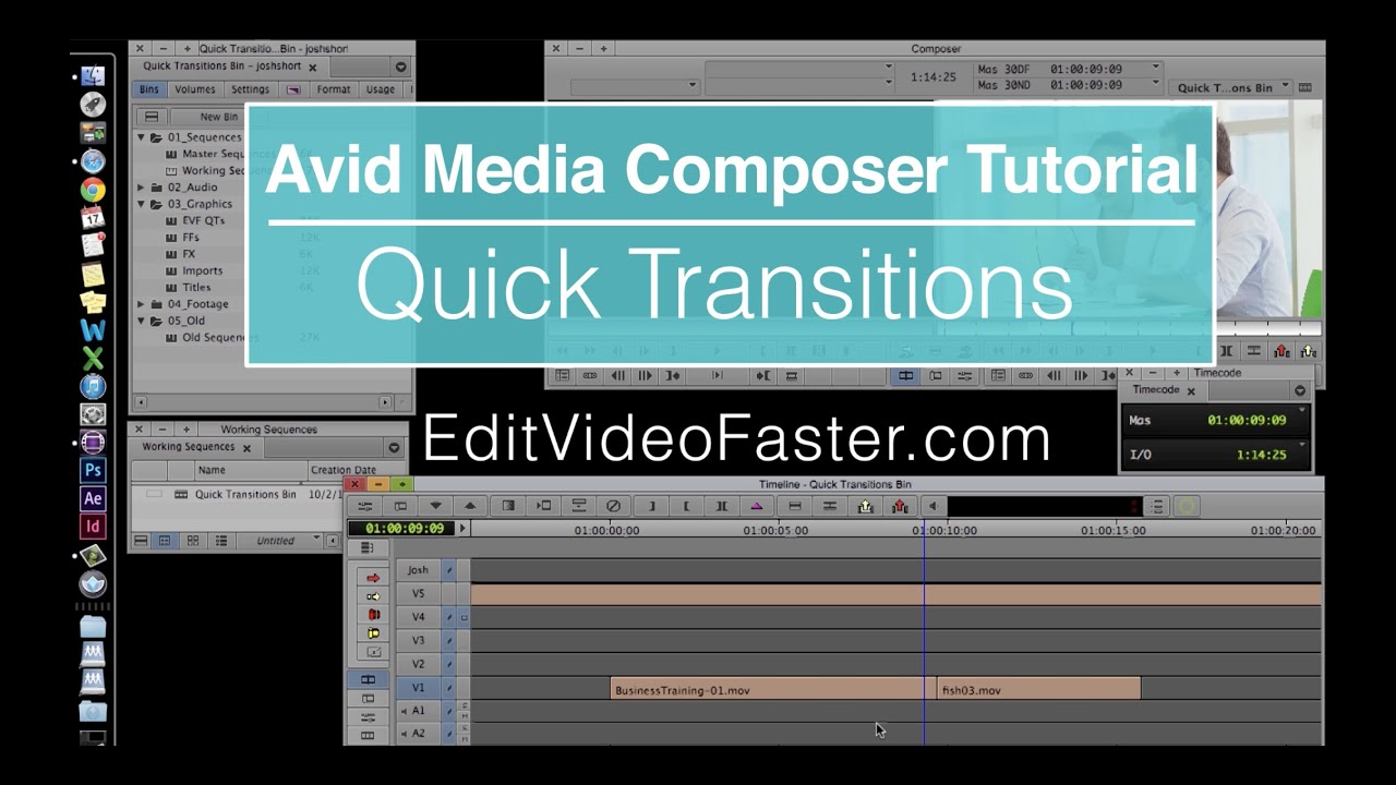 Quick Transitions in Avid Media Composer - YouTube