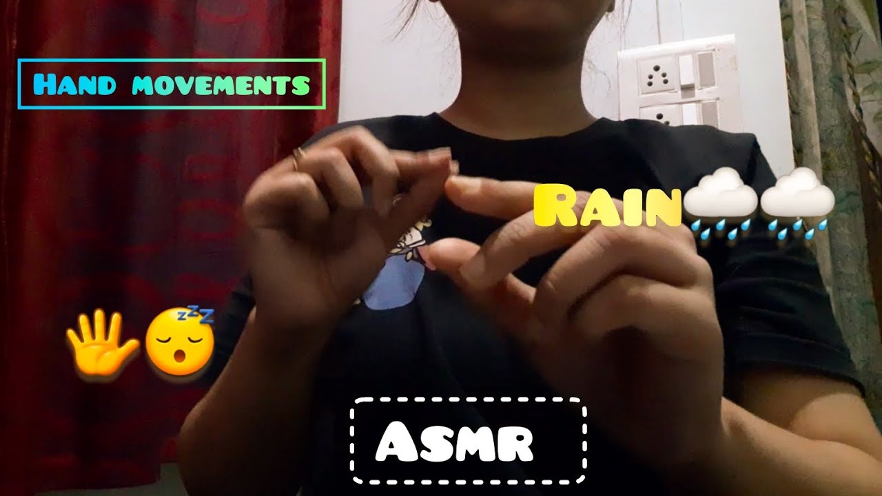 ASMR| hand movements🖐| no talking only rain sound🌧| 😴😴 - YouTube