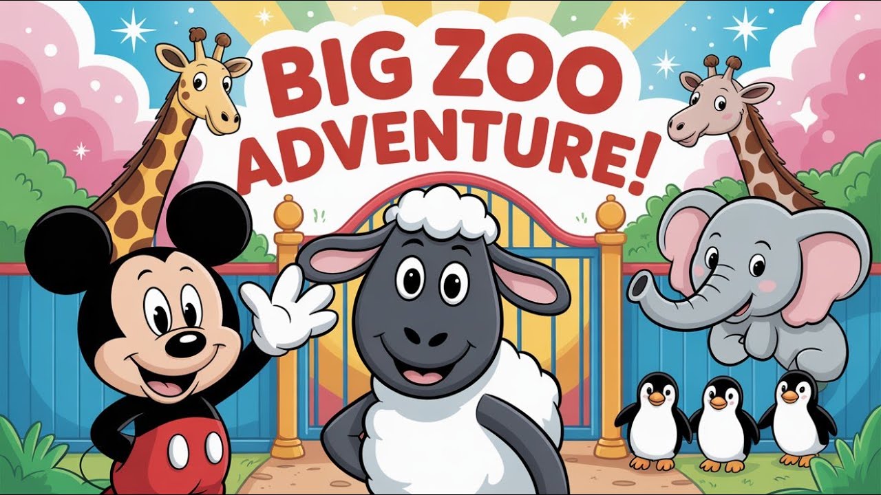 Mickey Mouse & Baa Baa Black Sheep’s BIG Zoo Adventure! 🦒🐘🐧 45 Minute ...