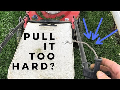 Lawn Mower Pull String Replacement DIY /// Toro Mower - YouTube