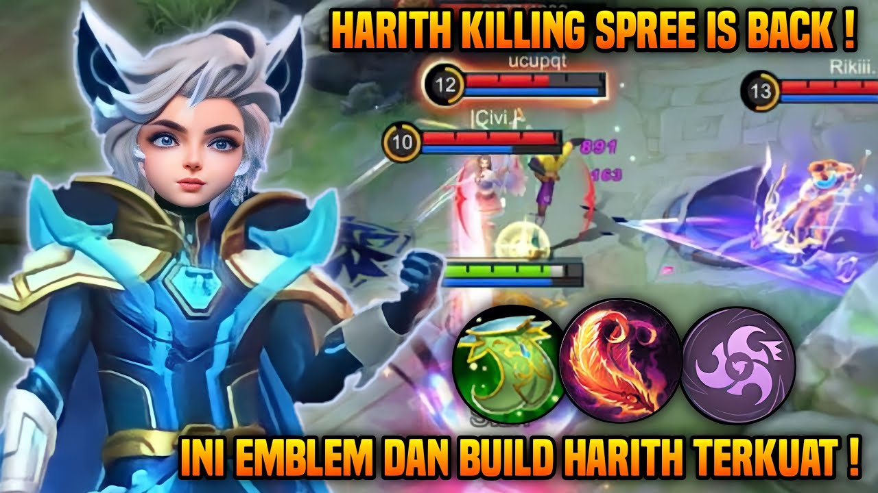 BINGUNG EMBLEM DAN BUILD HARITH SETELAH REVAMP PASIF NYA ? HARITH ...