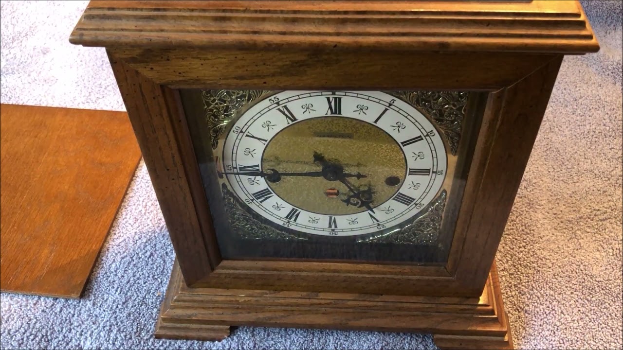 In-depth look at a Hamilton Bracket Mantel Clock - YouTube