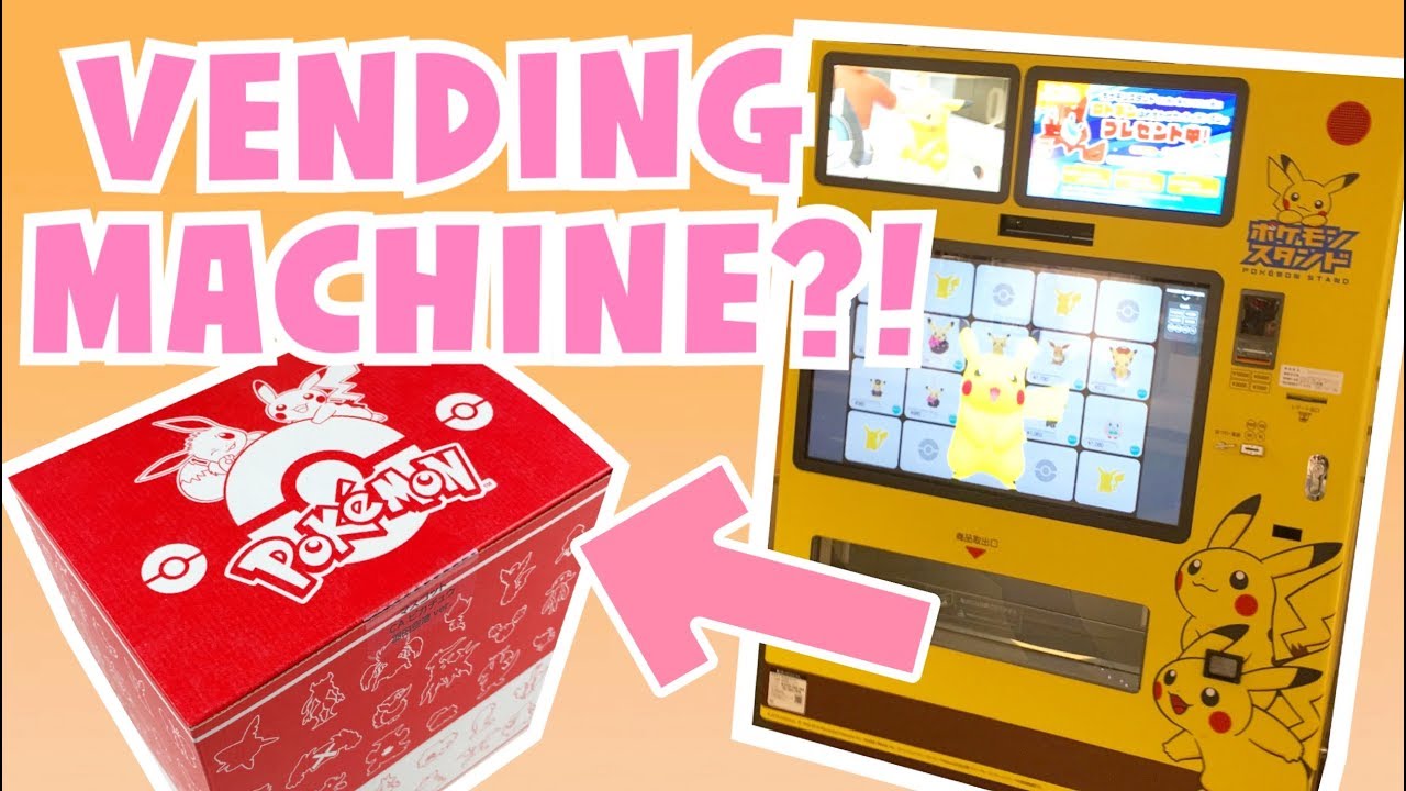 I FOUND A POKEMON VENDING MACHINE?! | JAPAN ♡ - YouTube