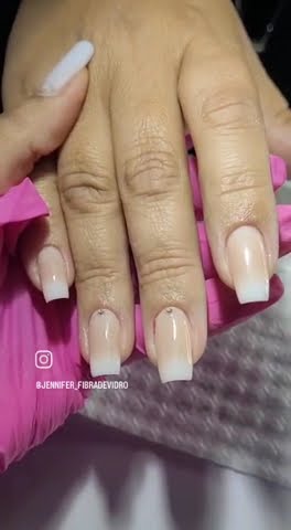 Alongamento em Fibra de Vidro Quadrado - Jenny Lima Nail Designer - YouTube