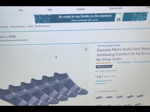 Amazon Review Saucony Men's Mesh Ventilating Comfort Fit Performance No-Show Socks