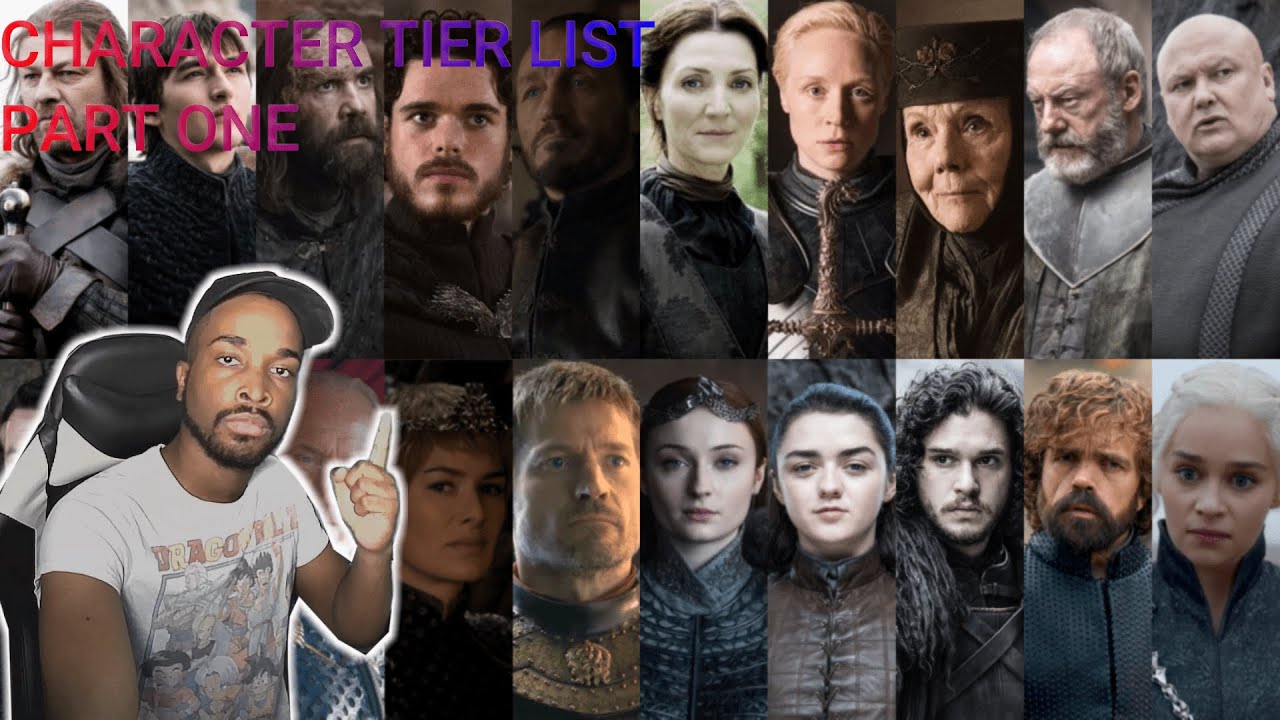 GAME OF THRONES CHARACTER TIER LIST | PART 1 - YouTube