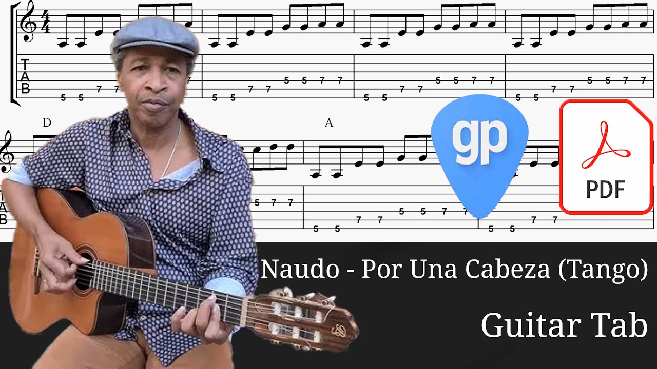 Naudo - Por Una Cabeza (Tango) Guitar Tabs [TABS] - YouTube