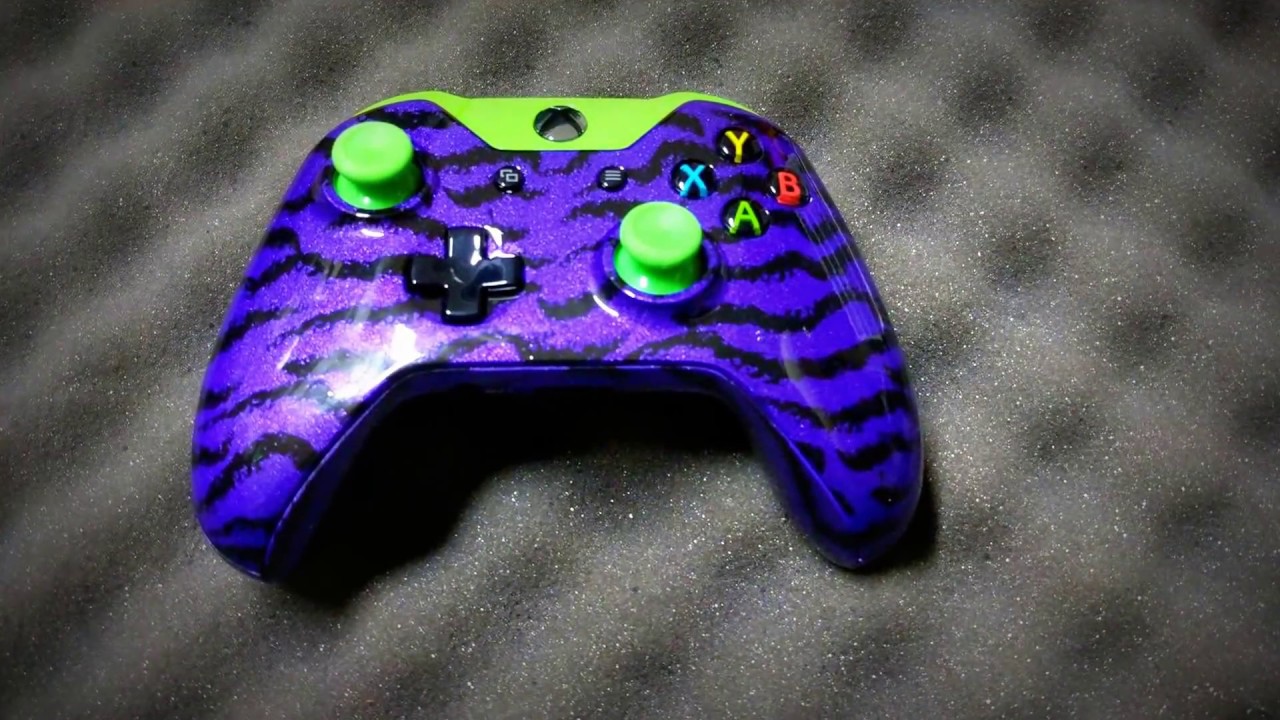 Purple Tiger Custom Xbox One Controller - YouTube