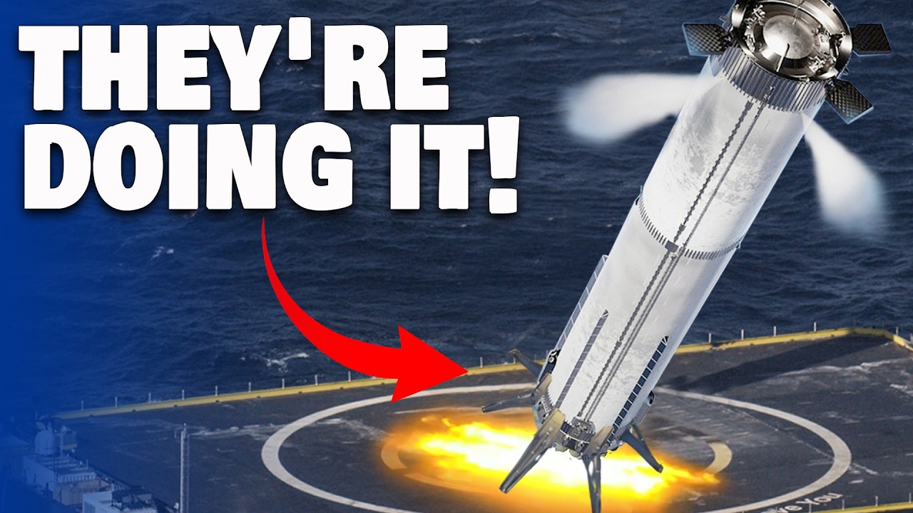 SpaceX Revealed Landing Starship on Droneship by Legs while Mechazilla ...