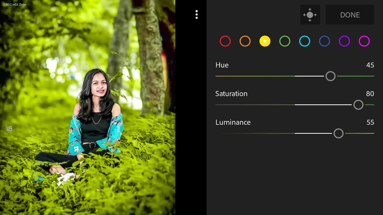 Lime green effect Lightroom photo editing//Preset download free// - YouTube