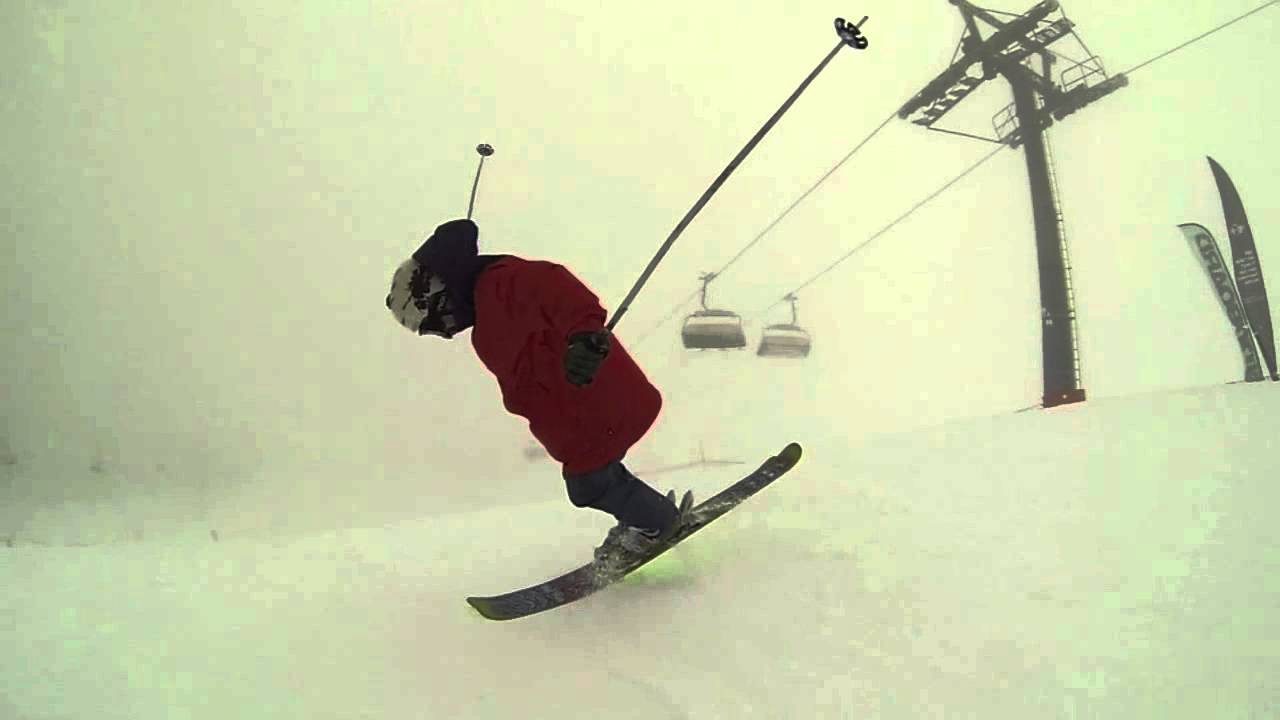 nose butter ski slow motion - YouTube