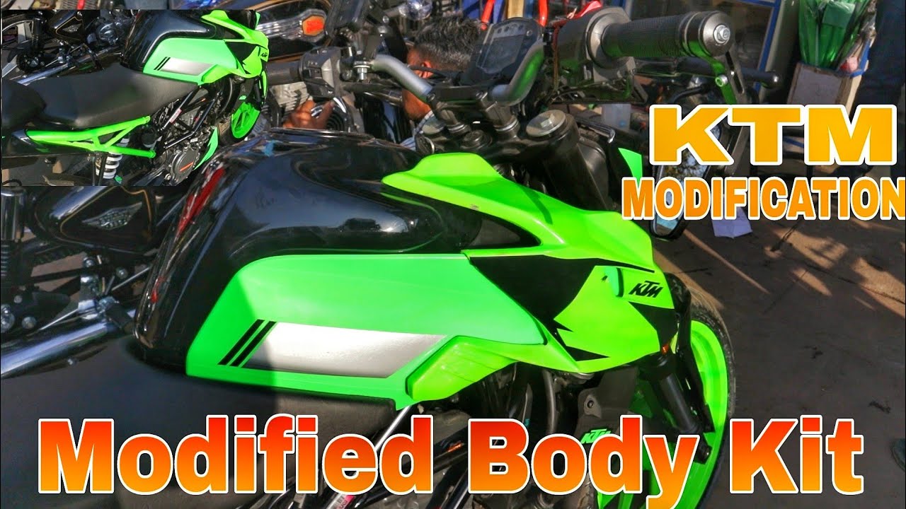 Bike Modification Under 5k | Best Modified Body Kit | KTM Modification ...