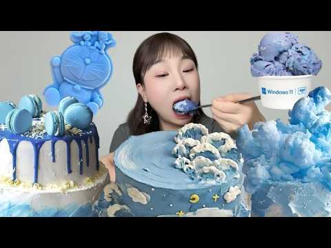 ASMR | 🍰 All lava crepe cakes 🍰 #mukbang #cake #food #eating #eatingshow #foodie