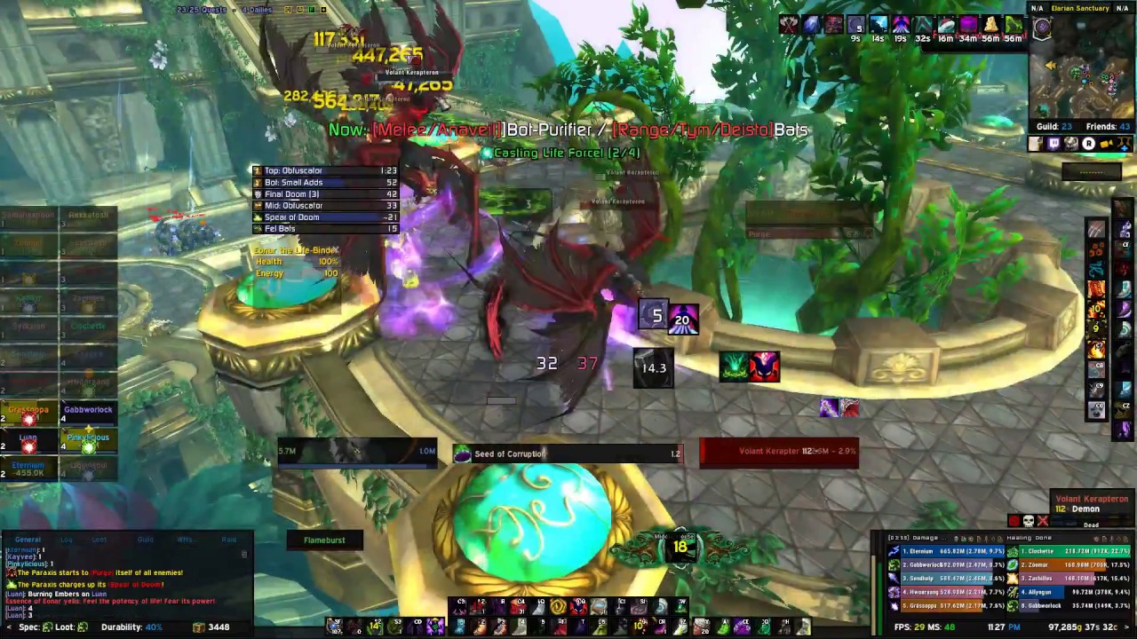 Affliction Lock Eonar Mythic POV - YouTube