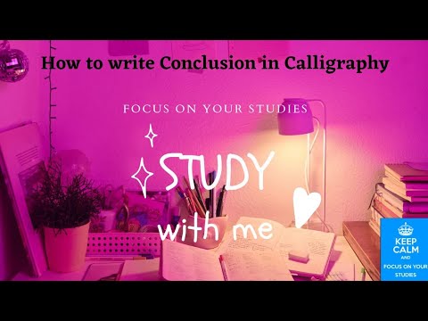 How to write Conclusion in Calligraphy 🖋 🤔 - YouTube