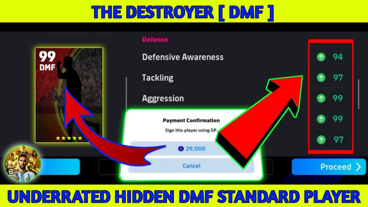 29,000 GP Only🔥 !! Most Underrated DMF Standard Player In eFootball ...