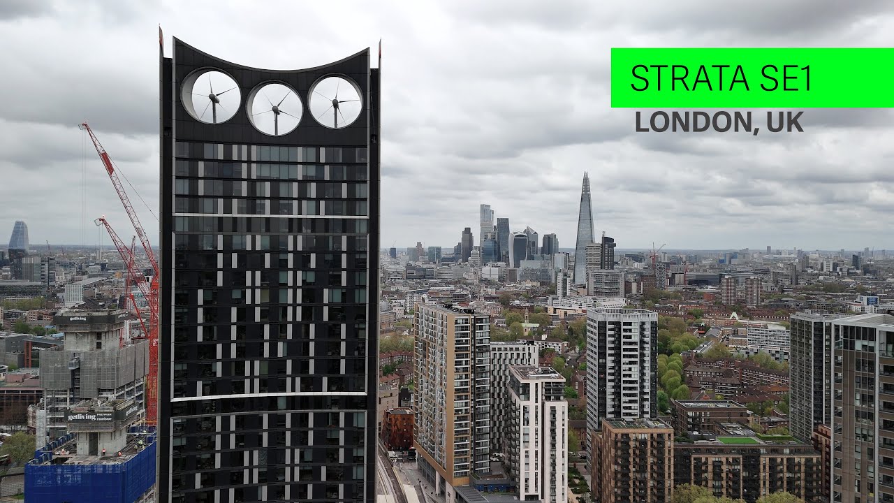 Strata SE1 Elephant & Castle London UK Aerial View | 4K Ultra HD Drone ...