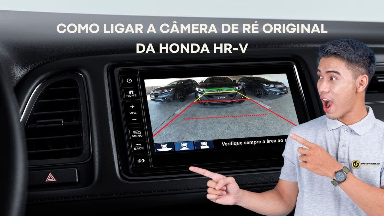Como ligar a câmera de ré original da Honda HR-V - YouTube