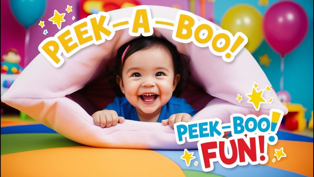 "Peek-a-Boo Fun! | Playful Peek-a-Boo Song for Kids | Interactive Baby ...