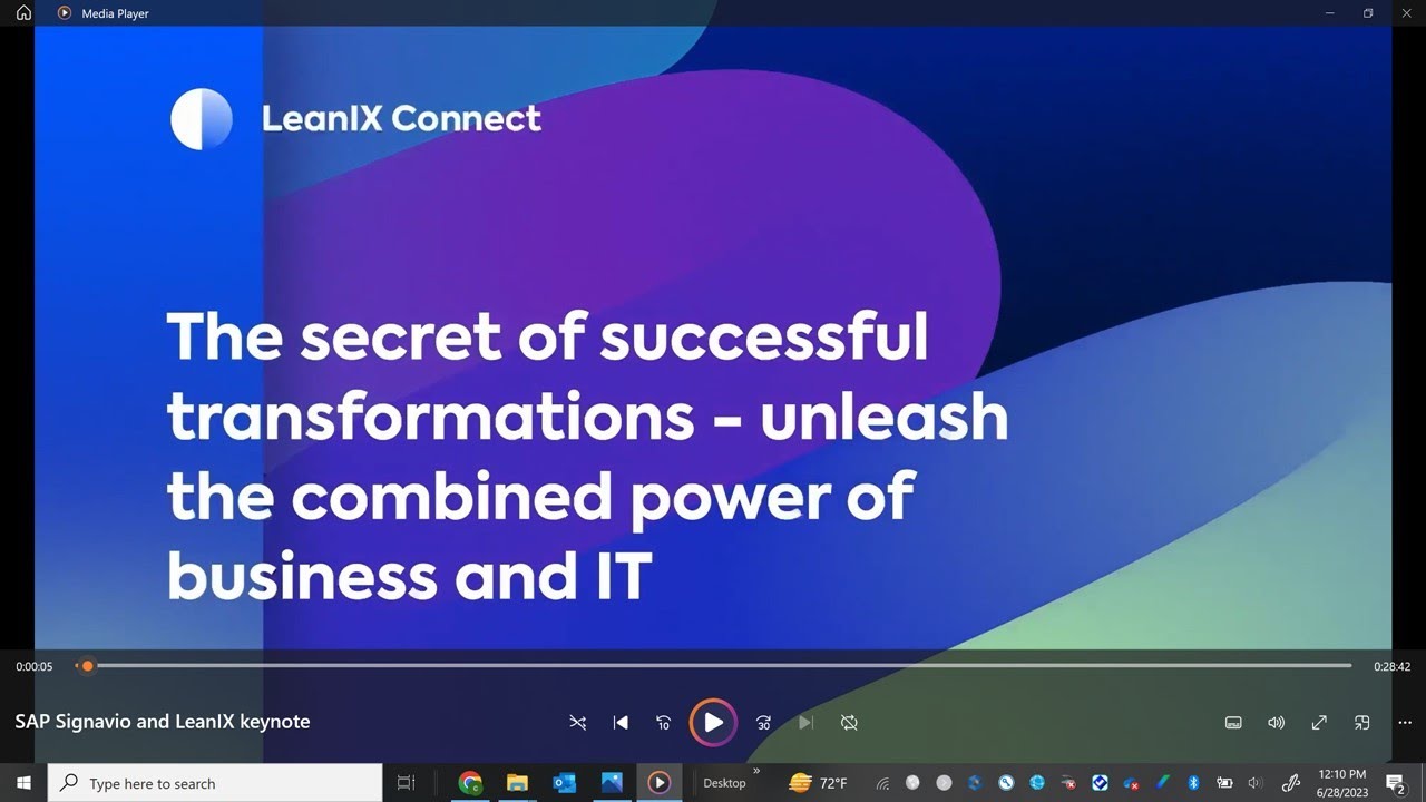 SAP Signavio and LeanIX Keynote - Digitizing business-driven IT - YouTube