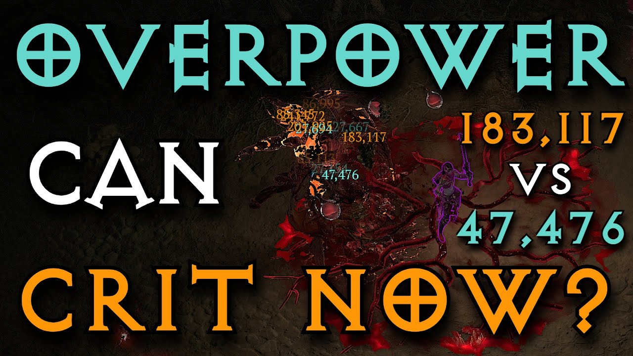 Overpower Damage CAN Crit! But It's Because of a Bug | Grasping Veins ...
