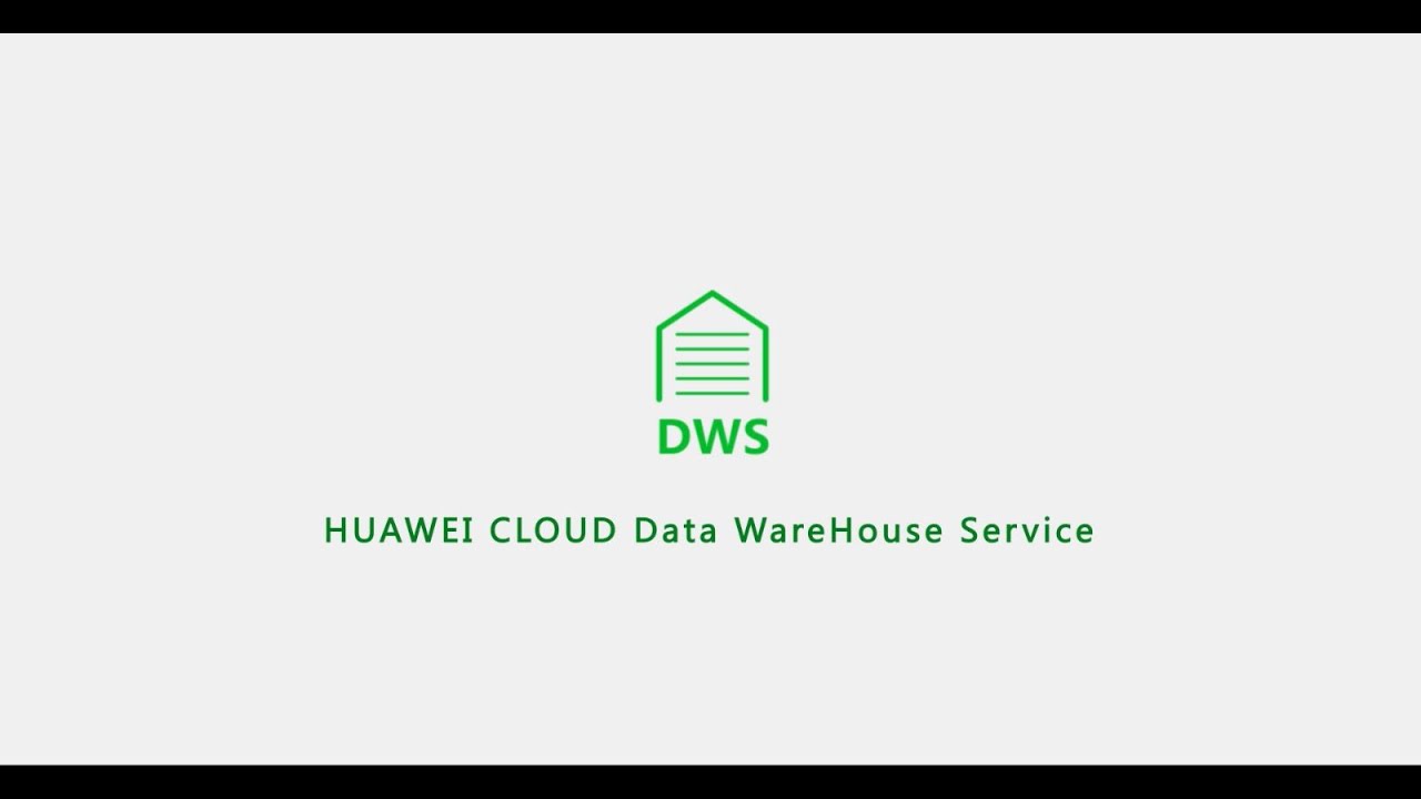 Huawei Cloud Data Warehouse Service (DWS) - YouTube