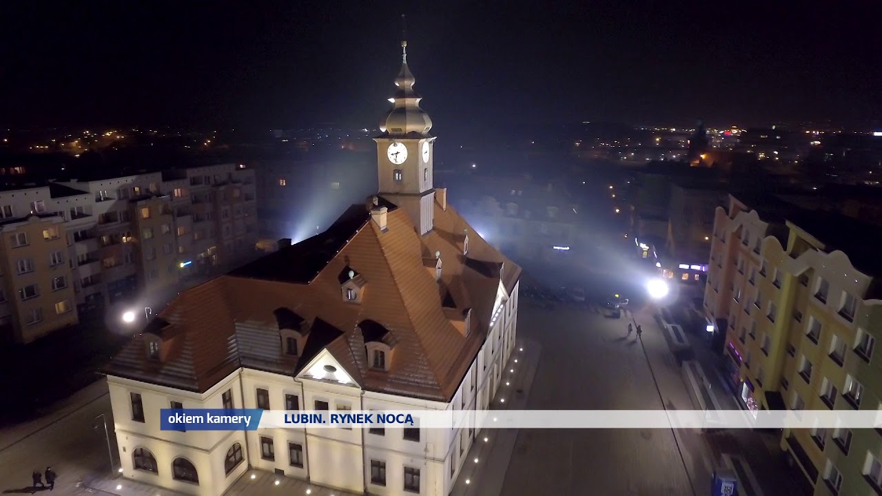 LUBIN. Rynek nocą - YouTube