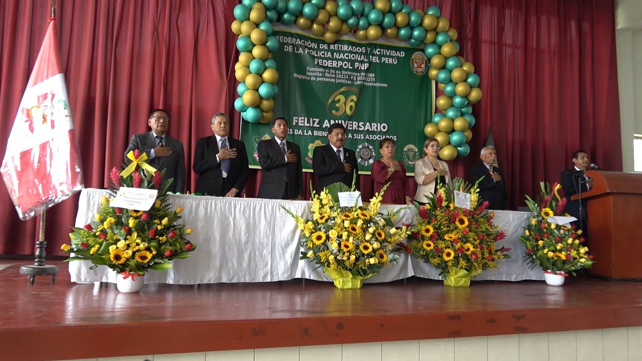 COLLAGE "36 ANIVERSARIO DE LA FEDERPOL-PNP" JURAMENTACION DEL CONSEJO ...