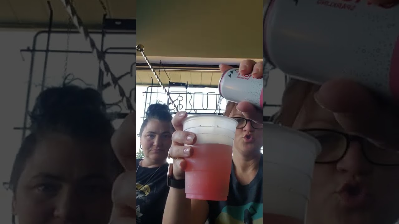 Blox (alcohol slush) with flavored Evian - YouTube