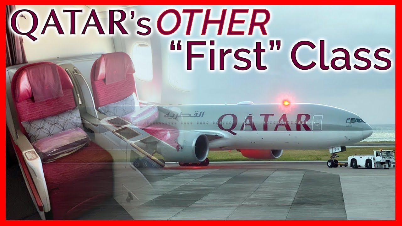 Qatar Airways 777-300 First Class from Doha to Cairo - YouTube